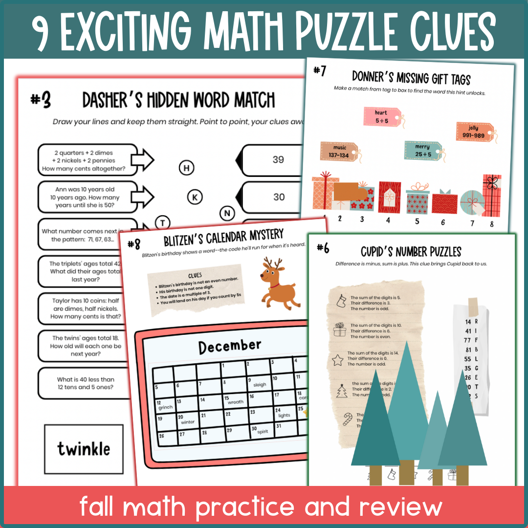 Reindeer Rescue: A Christmas Math Escape Adventure