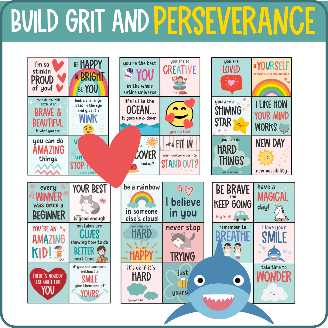 Growth Mindset Lunchbox Notes