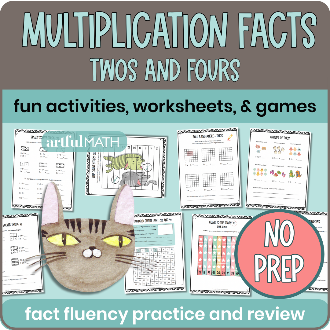 Multiplication Facts x2 x4 – Artful Math Store