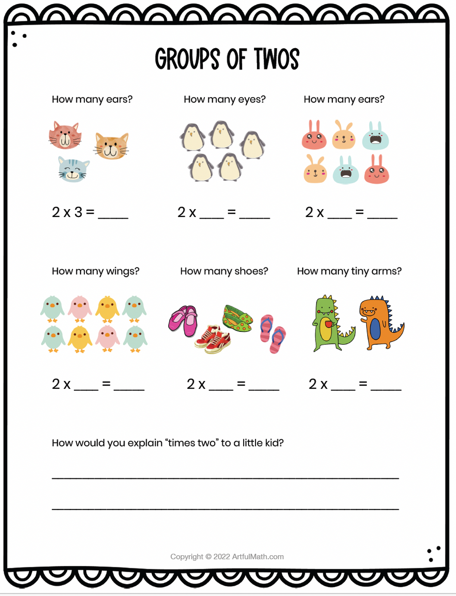 Multiplication Facts x2 x4
